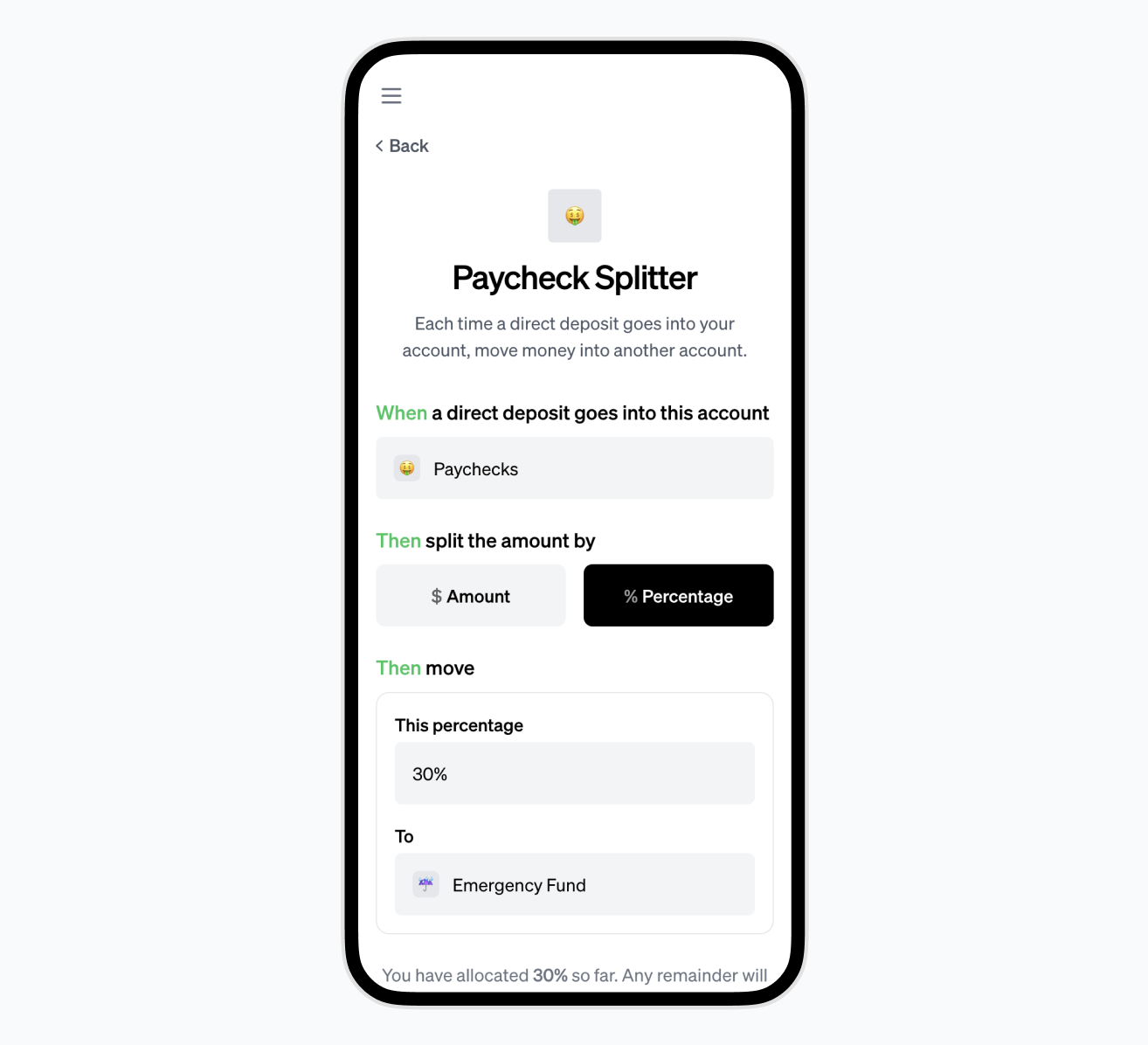 Split your paycheck automatically | UniFi